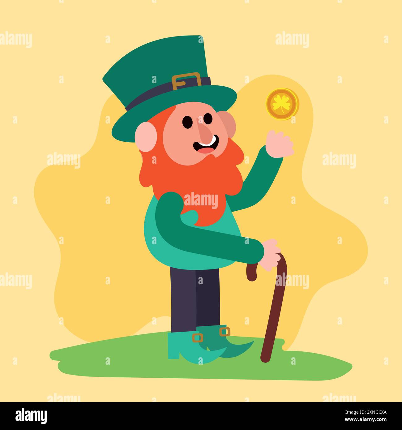 Traditional Irish elf cartoon Vector Stock Vector Image & Art - Alamy