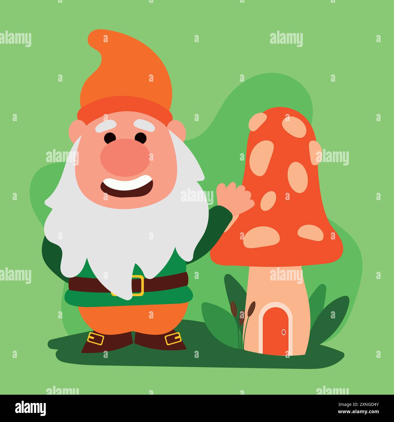 Garden gnome cartoon character Vector Stock Vector Image & Art - Alamy