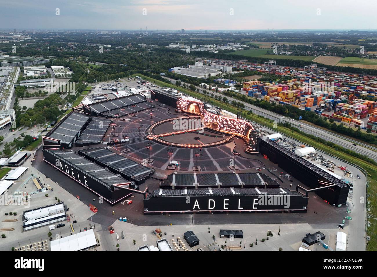 Soundcheck von Adele am31.07.2024 in der fertiggestellten Open Air Arena fuer die Europa ...