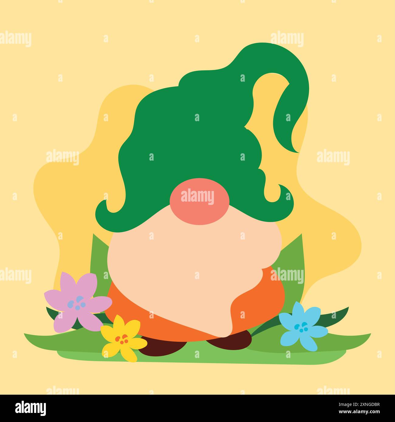 Garden Gnome Cartoon Character Vector Stock Vector Image And Art Alamy 9979