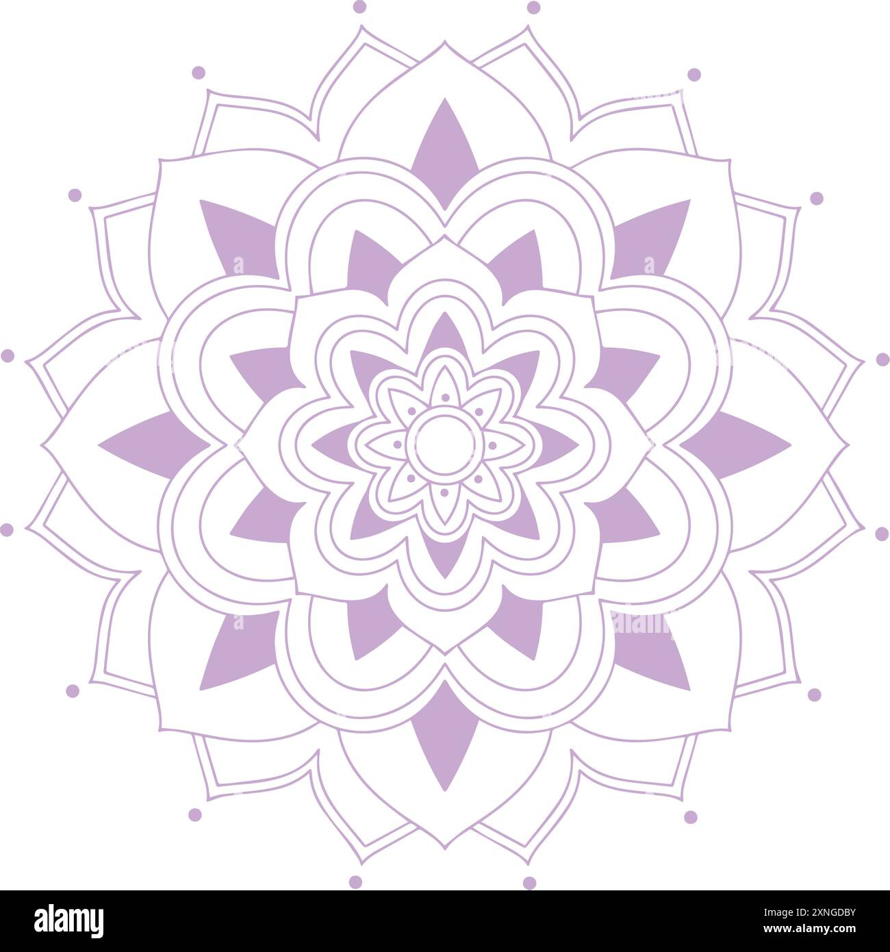 Colored mandala Abstract flower Vector Stock Vector Image & Art - Alamy