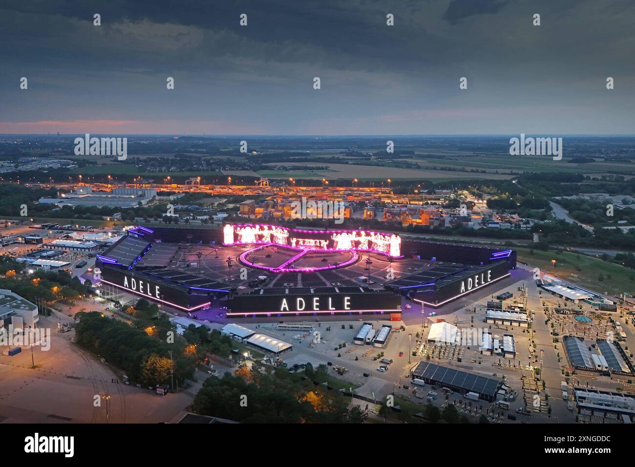 Soundcheck von Adele am31.07.2024 in der fertiggestellten Open Air Arena fuer die Europa ...