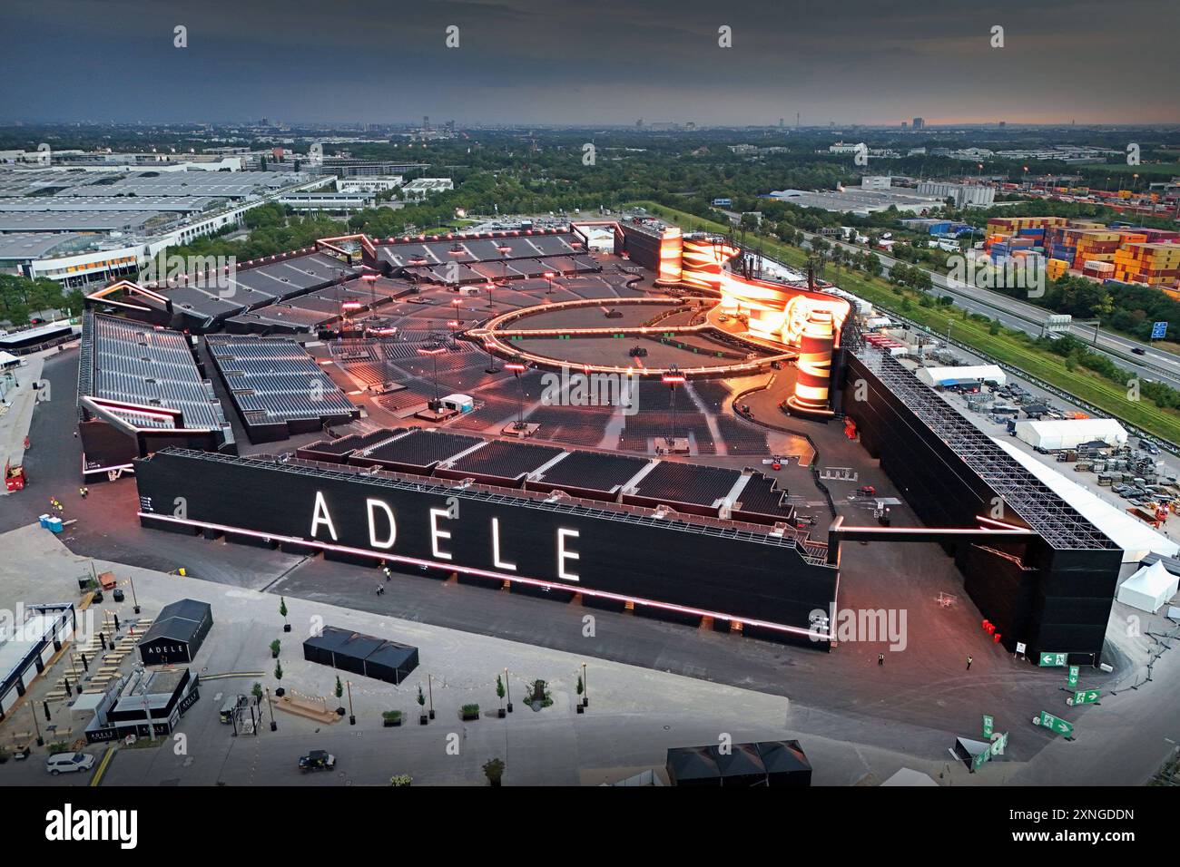 Soundcheck von Adele am31.07.2024 in der fertiggestellten Open Air Arena fuer die Europa ...