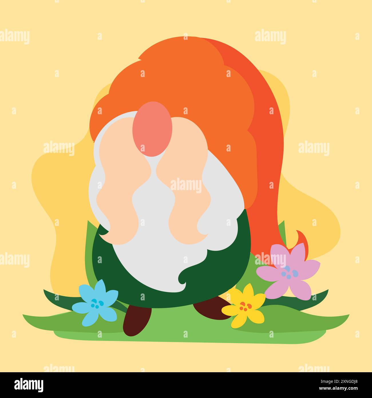 Old man gardener flat cap Stock Vector Images - Alamy