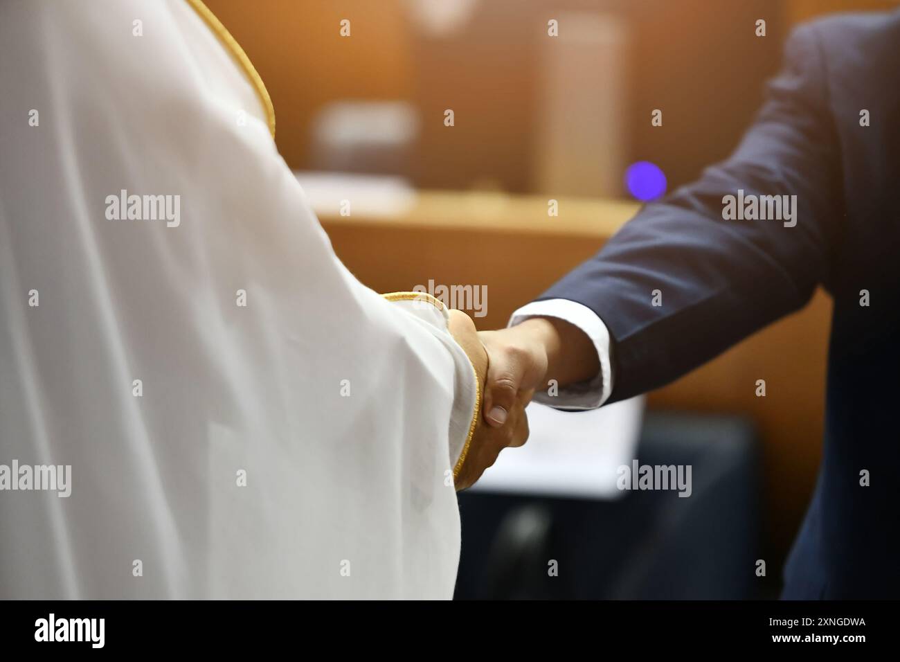 Arabic businessman giving an handshake to his business partner Stock ...