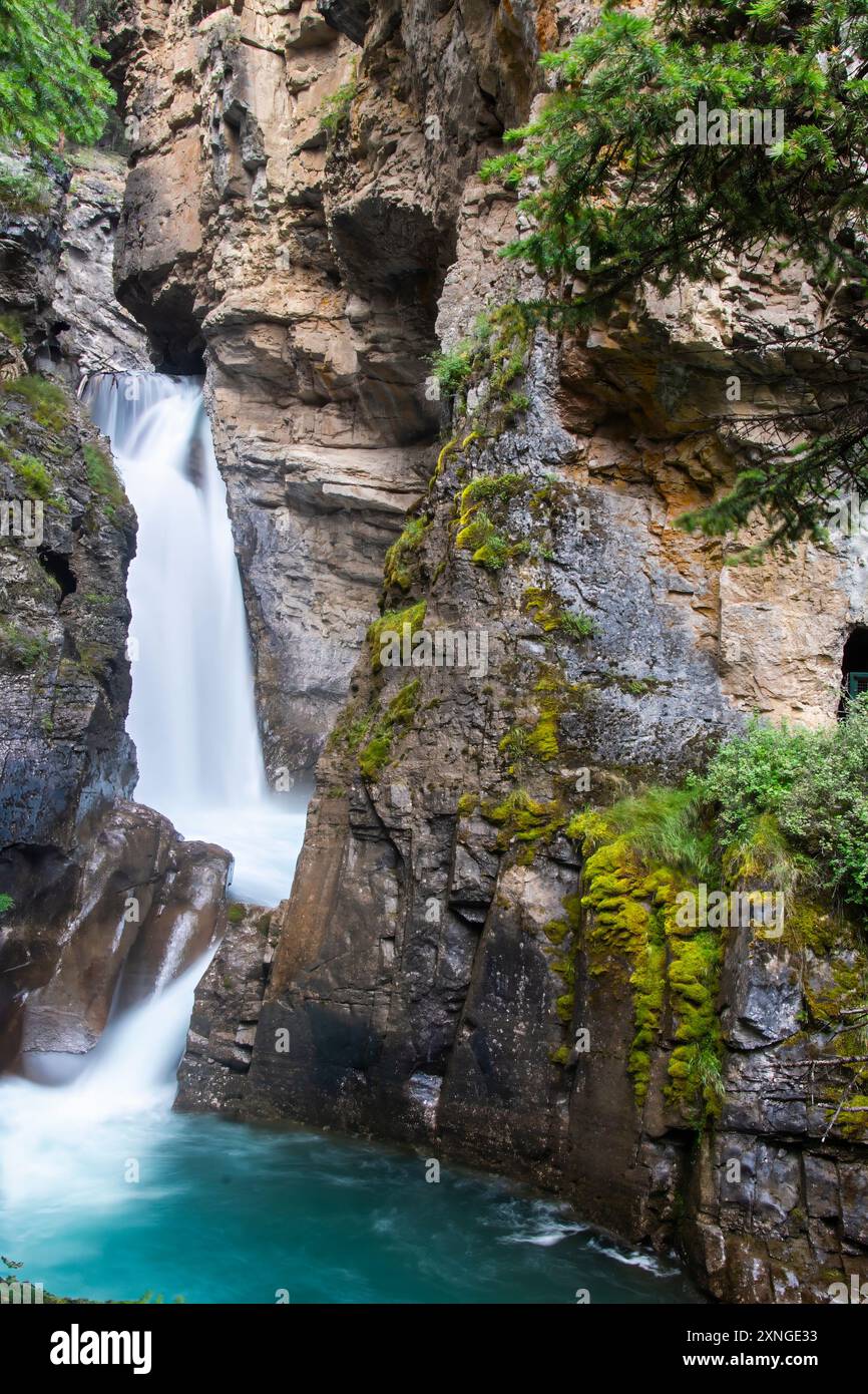 Portrait Of A Waterfall Stock Photo - Alamy