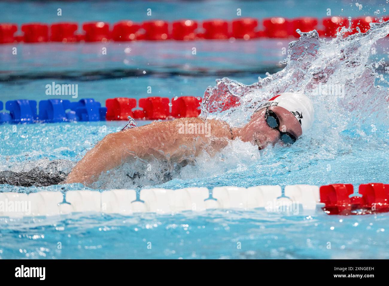 French swimming Anastasiia Kirpichnikova wins Silver during the 1500m ...