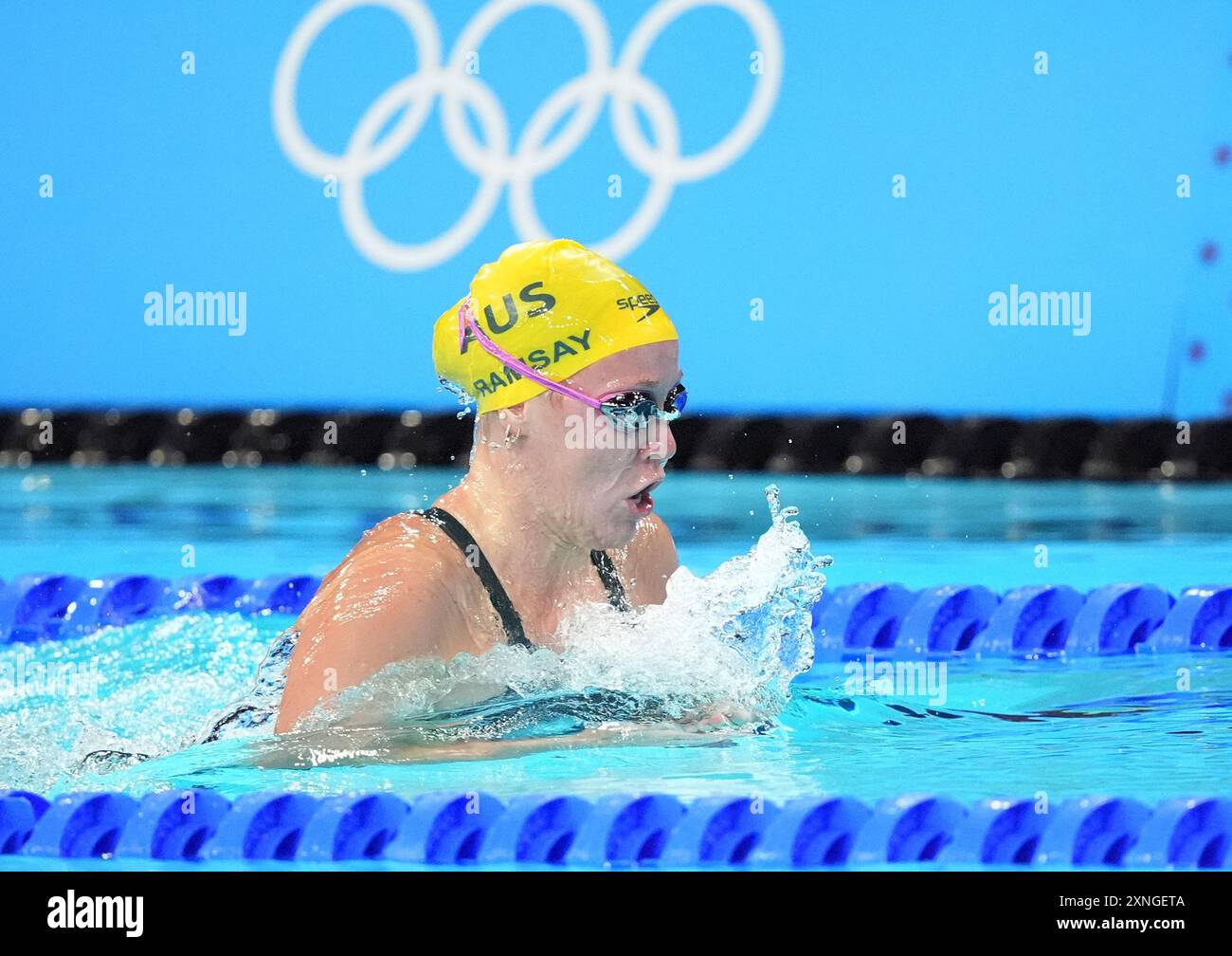 Ella Ramsay of Australia competes in the Women's 200m Breaststroke ...
