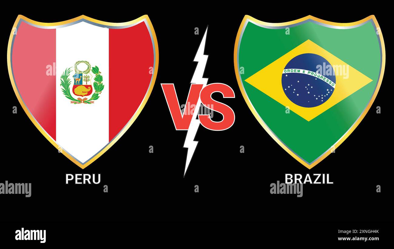 Peru vs brazil Stock Vector Images - Alamy