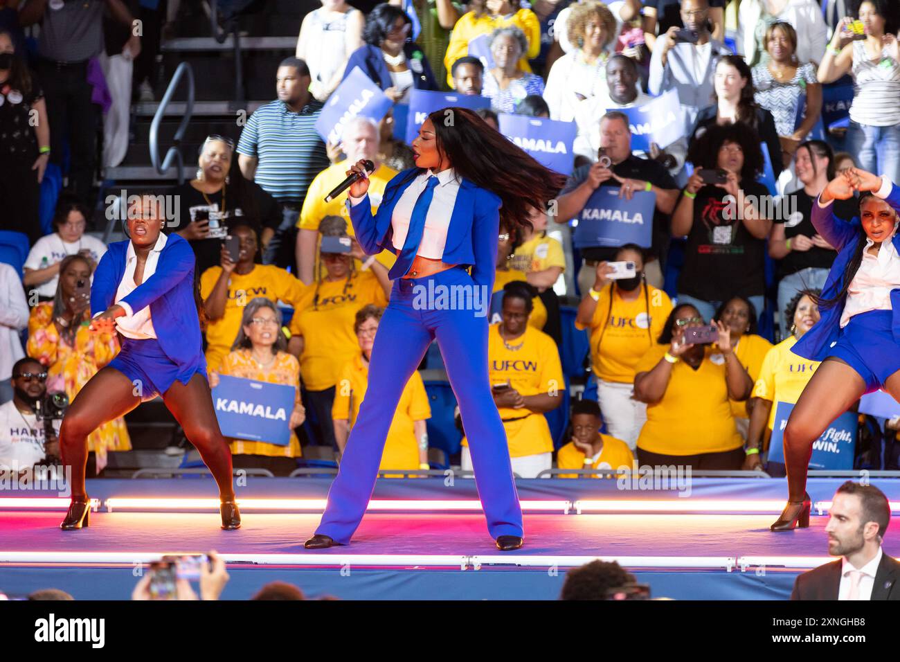 Atlanta, USA. 30th July, 2024. Megan Thee Stallion performs during a ...