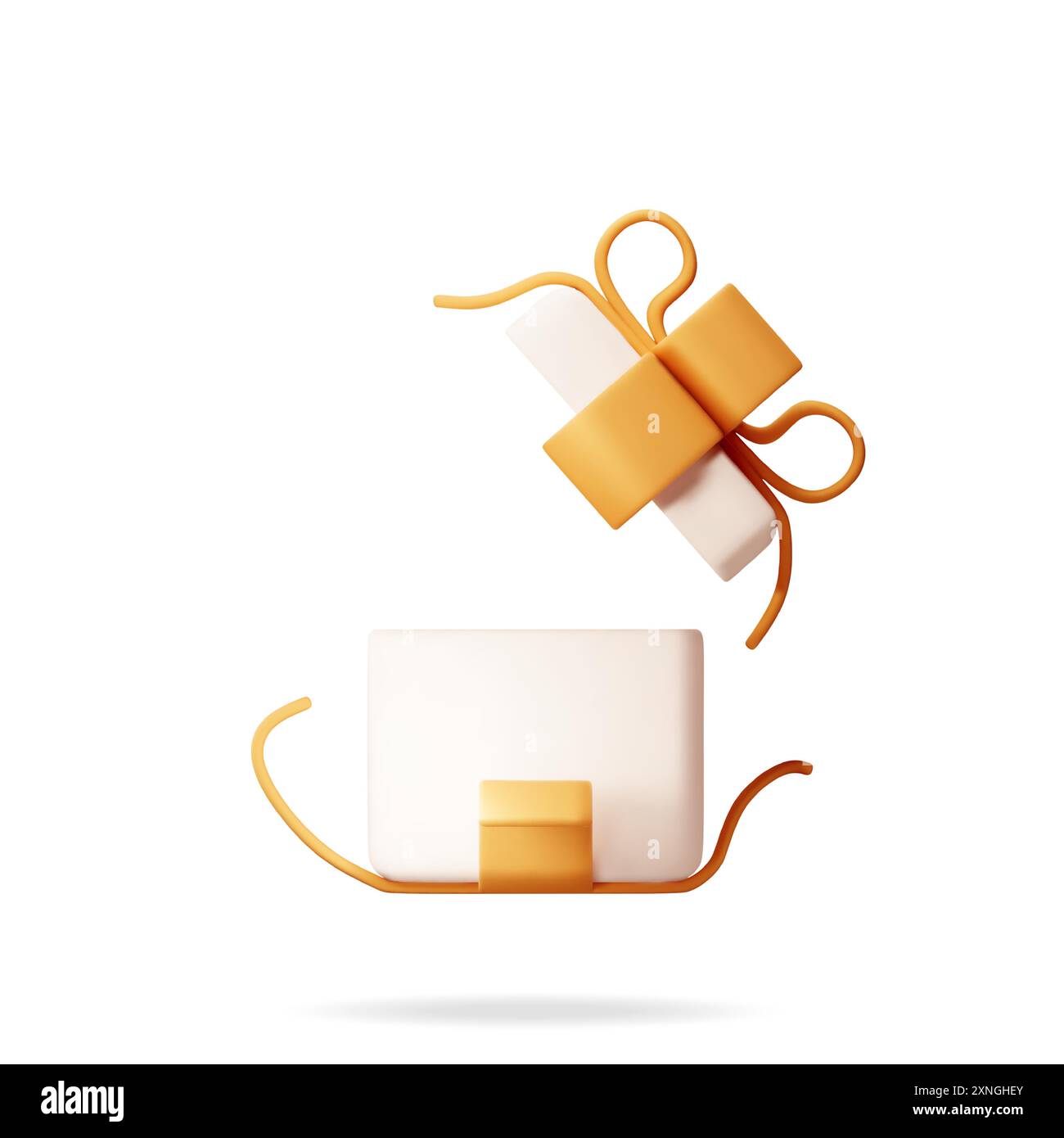 3D open gift box isolated on white Stock Vector Image & Art - Alamy