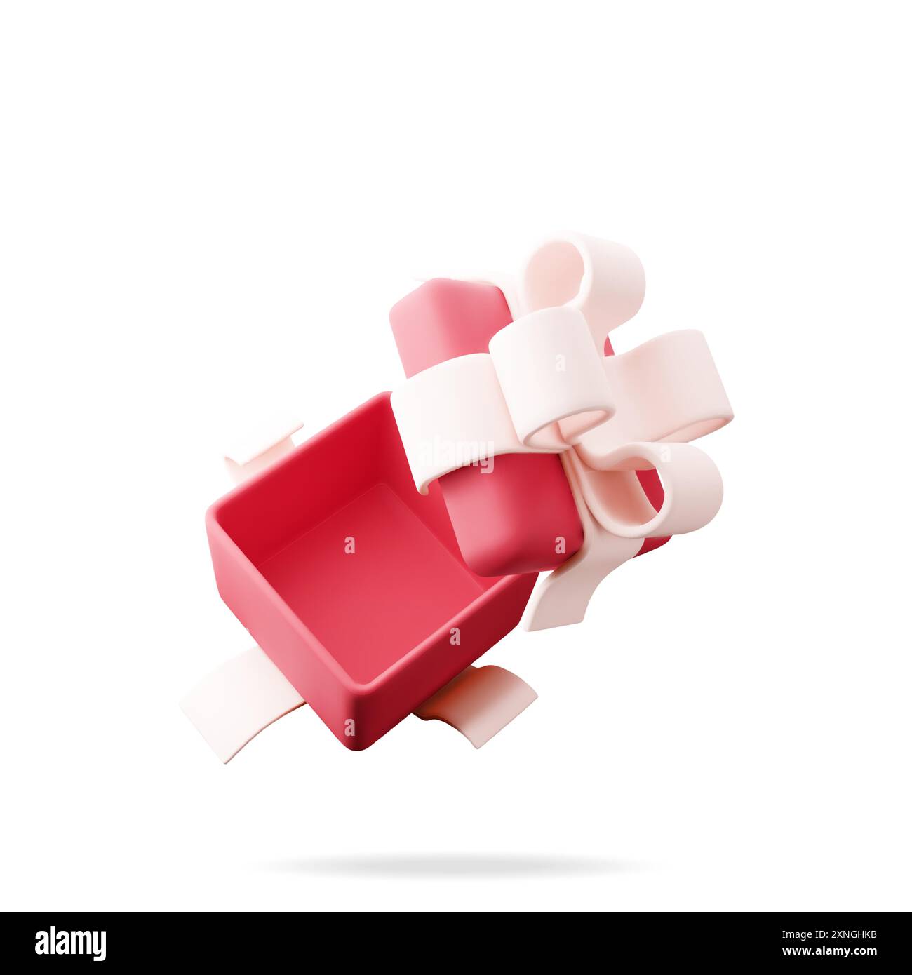 3D open gift box isolated on white Stock Vector Image & Art - Alamy