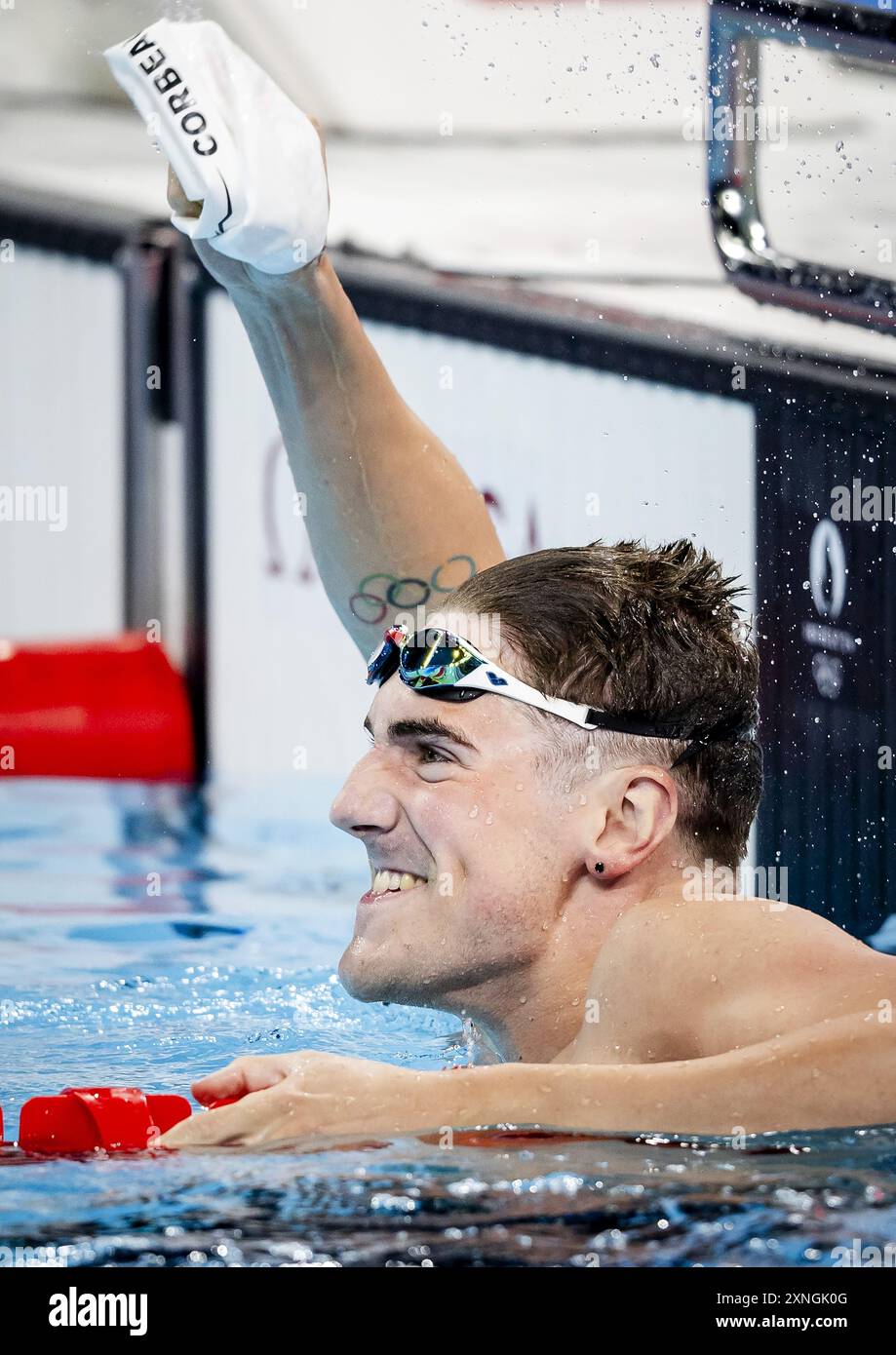 PARIS - Caspar Corbeau wins bronze during the 200-meter breaststroke ...