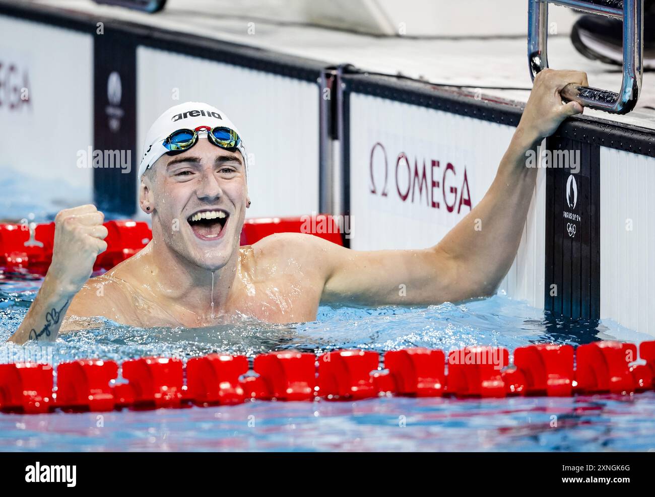 PARIS - Caspar Corbeau wins bronze during the 200-meter breaststroke ...