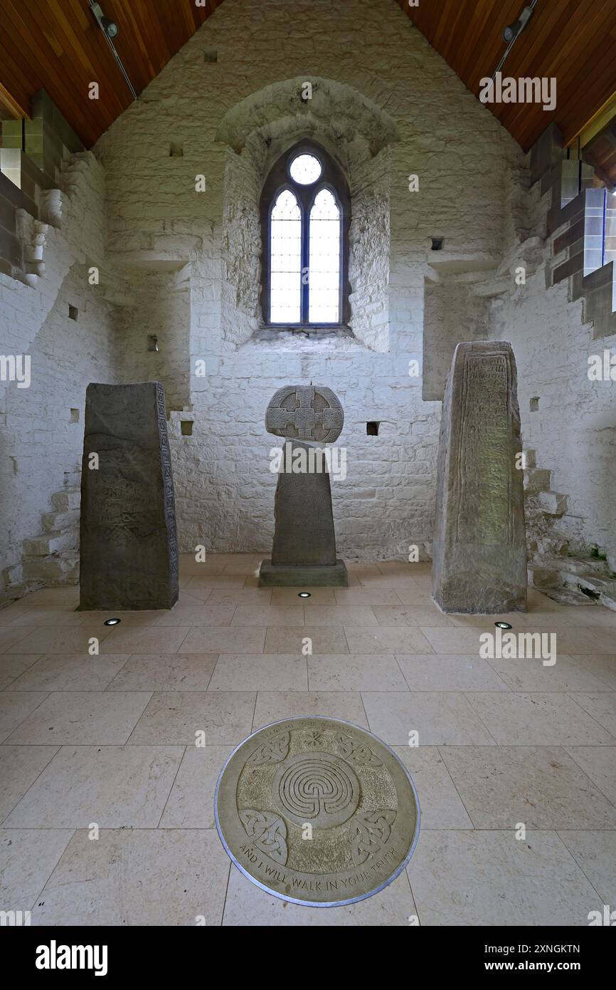 Three Celtic crosses, St Illtud's Church, Llantwit Major, Vale of ...