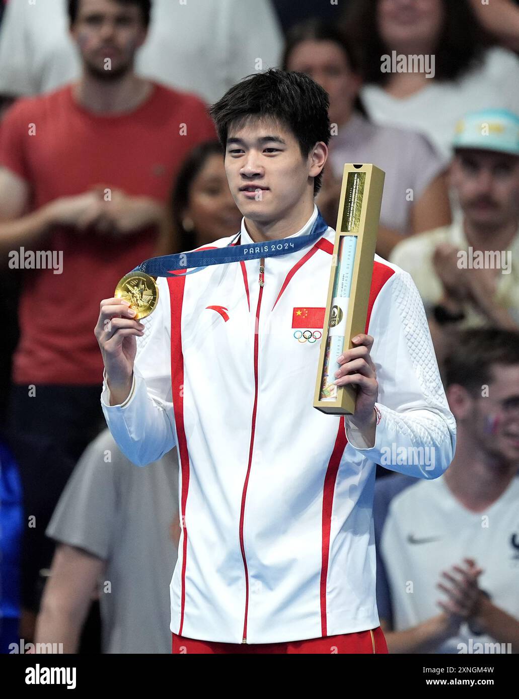 China's Zhanle Pan after winning the men's 100m freestyle final at the ...
