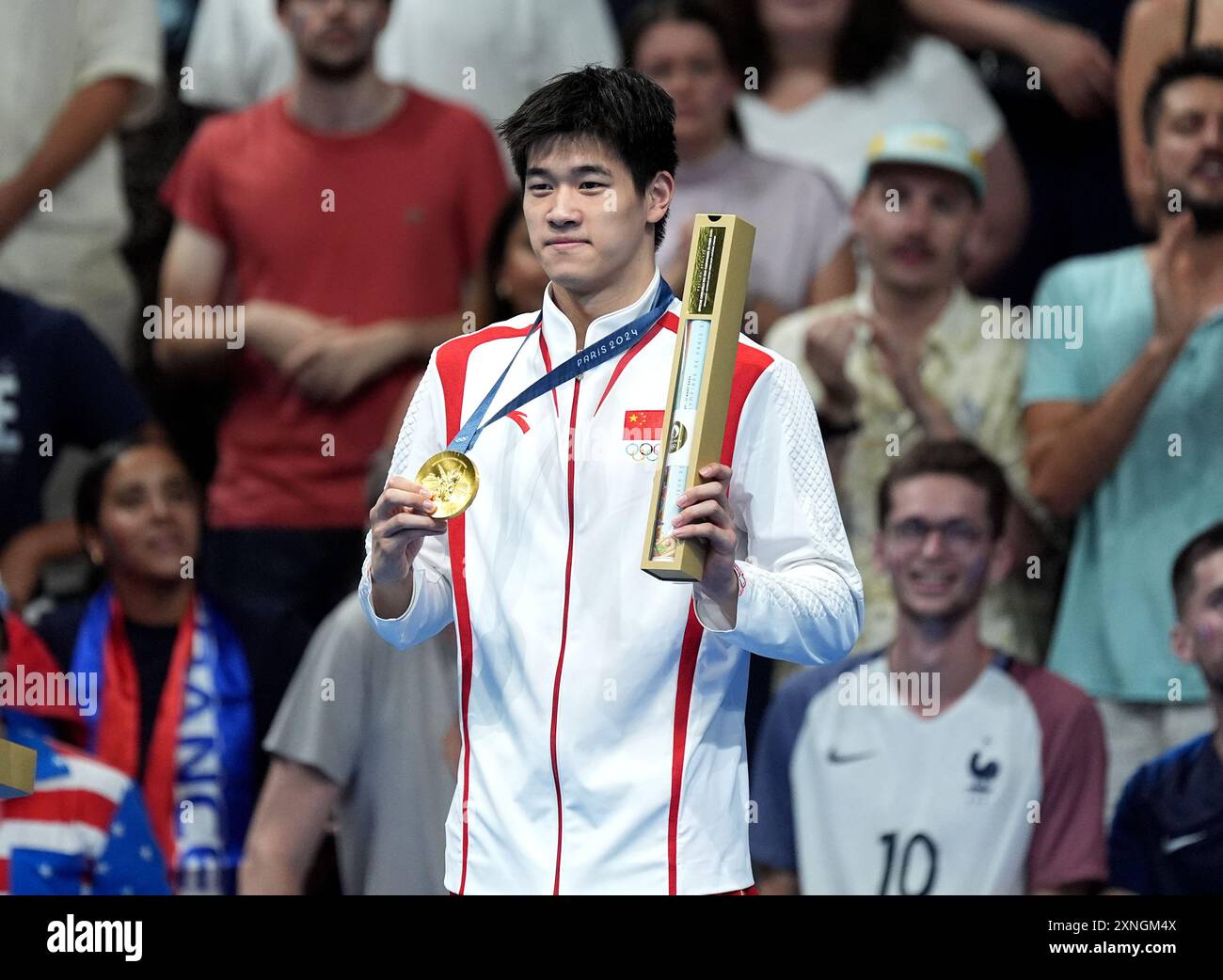 China's Zhanle Pan after winning the men's 100m freestyle final at the ...