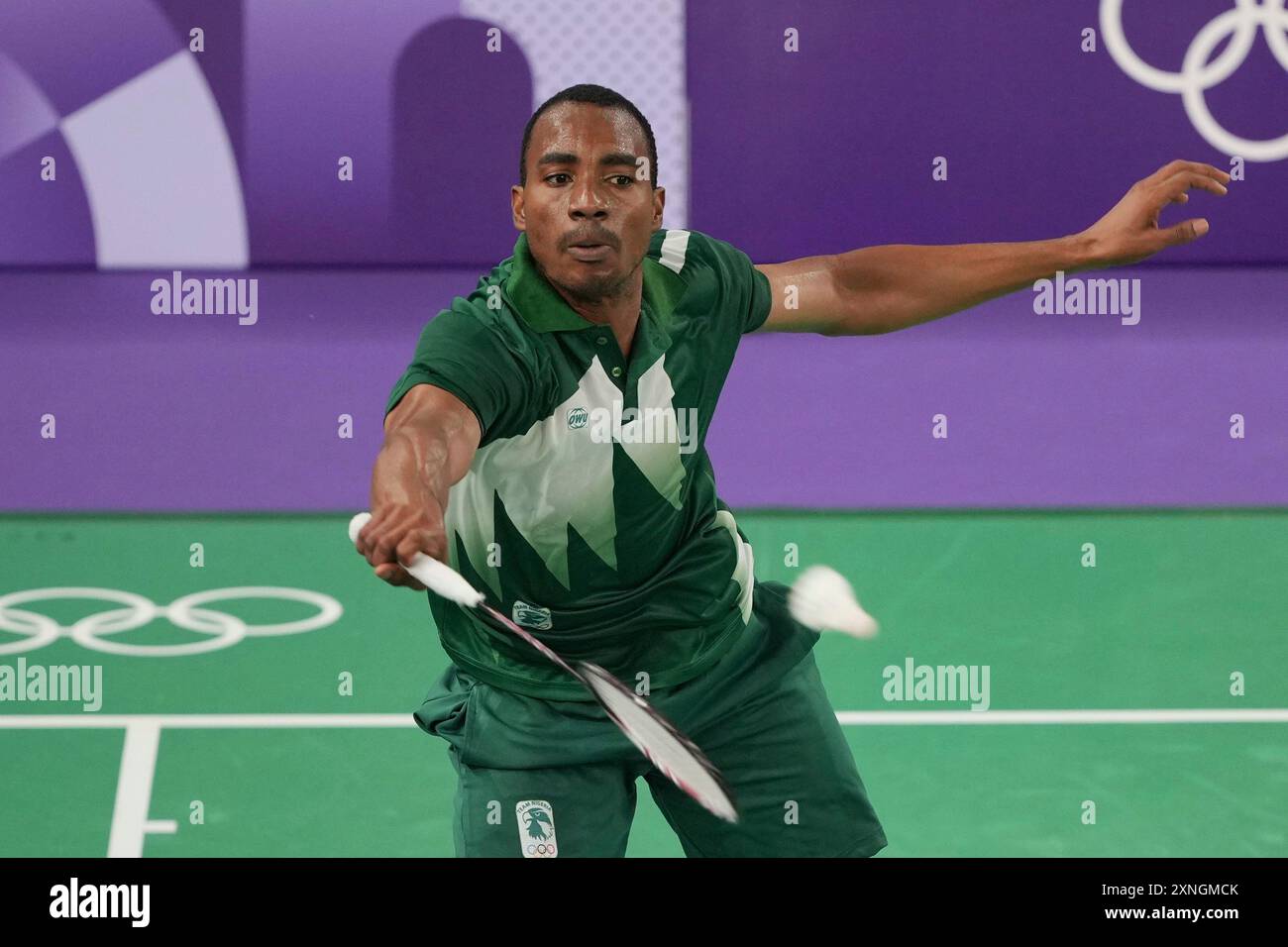 Nigeria's Anuoluwapo Juwon Opeyori plays against China's Li Shifeng ...