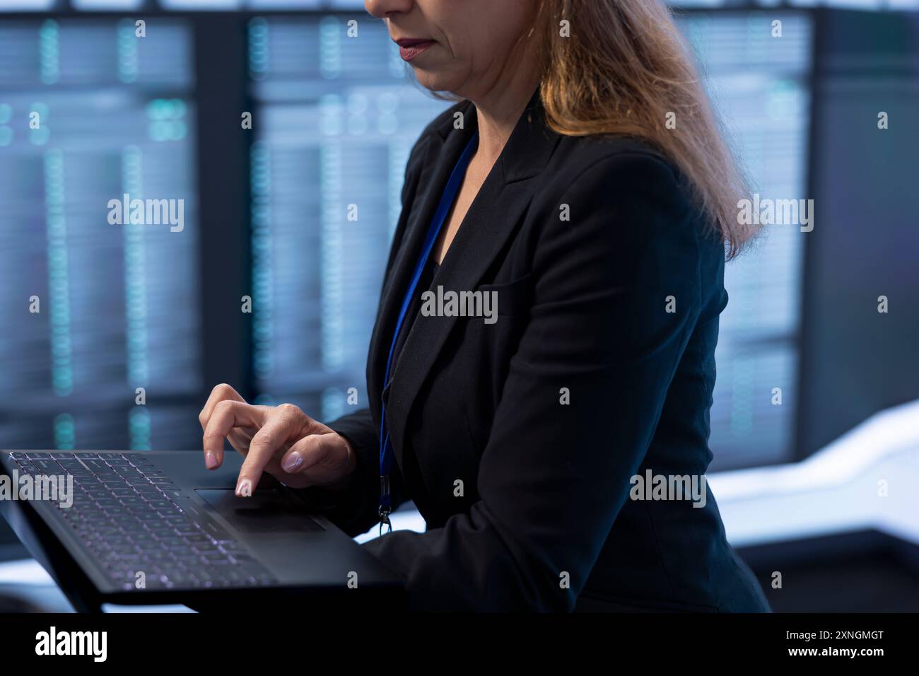 Software Developer In Data Center Checking Rigs And Hardware Doing