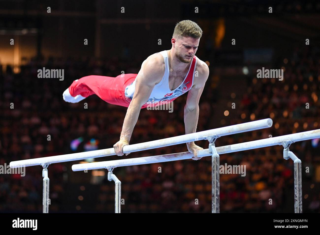 Marco Pfyl (Switzerland), Men's Parallel Bars. European Championships ...