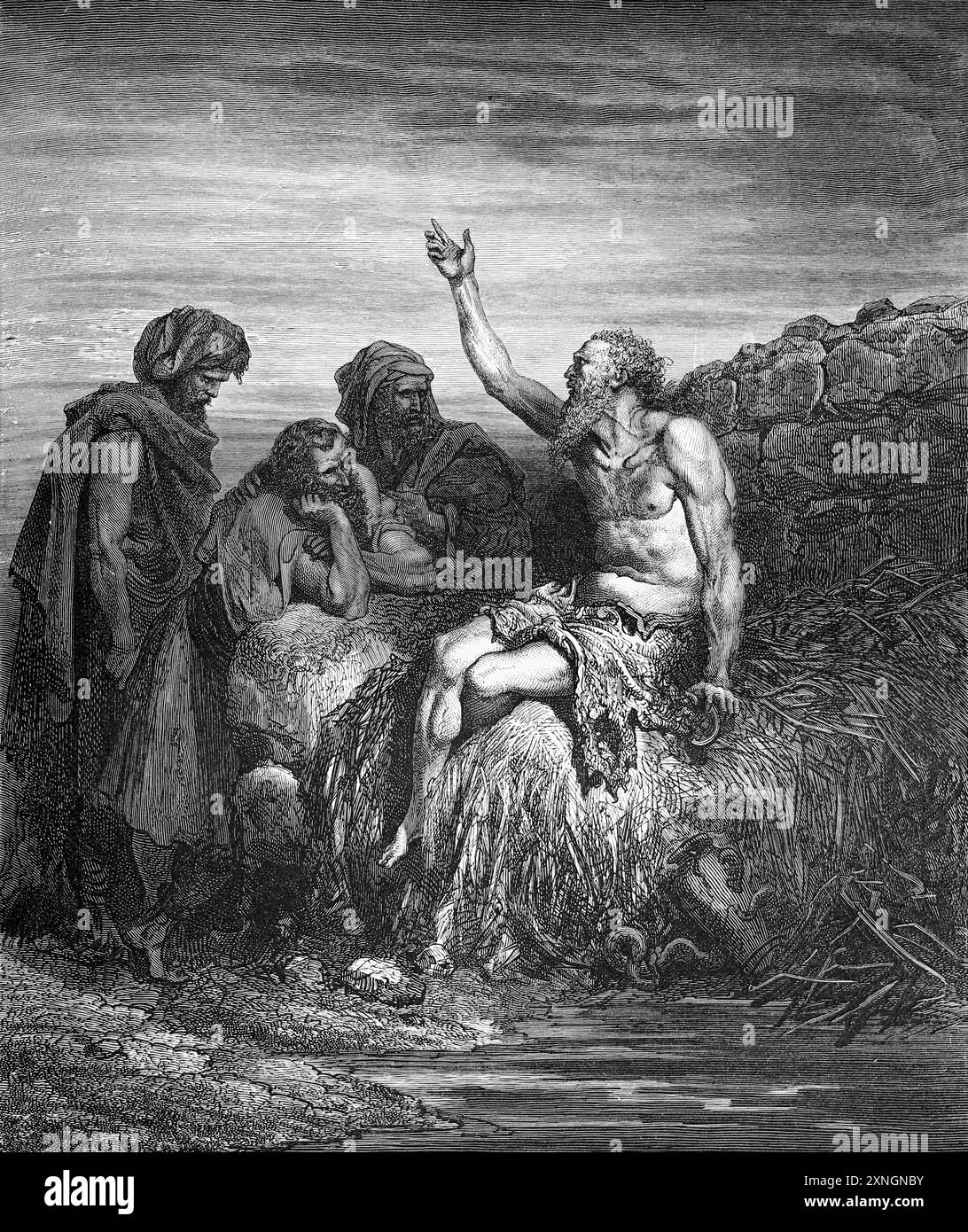 Prophet job jewish Black and White Stock Photos & Images - Alamy
