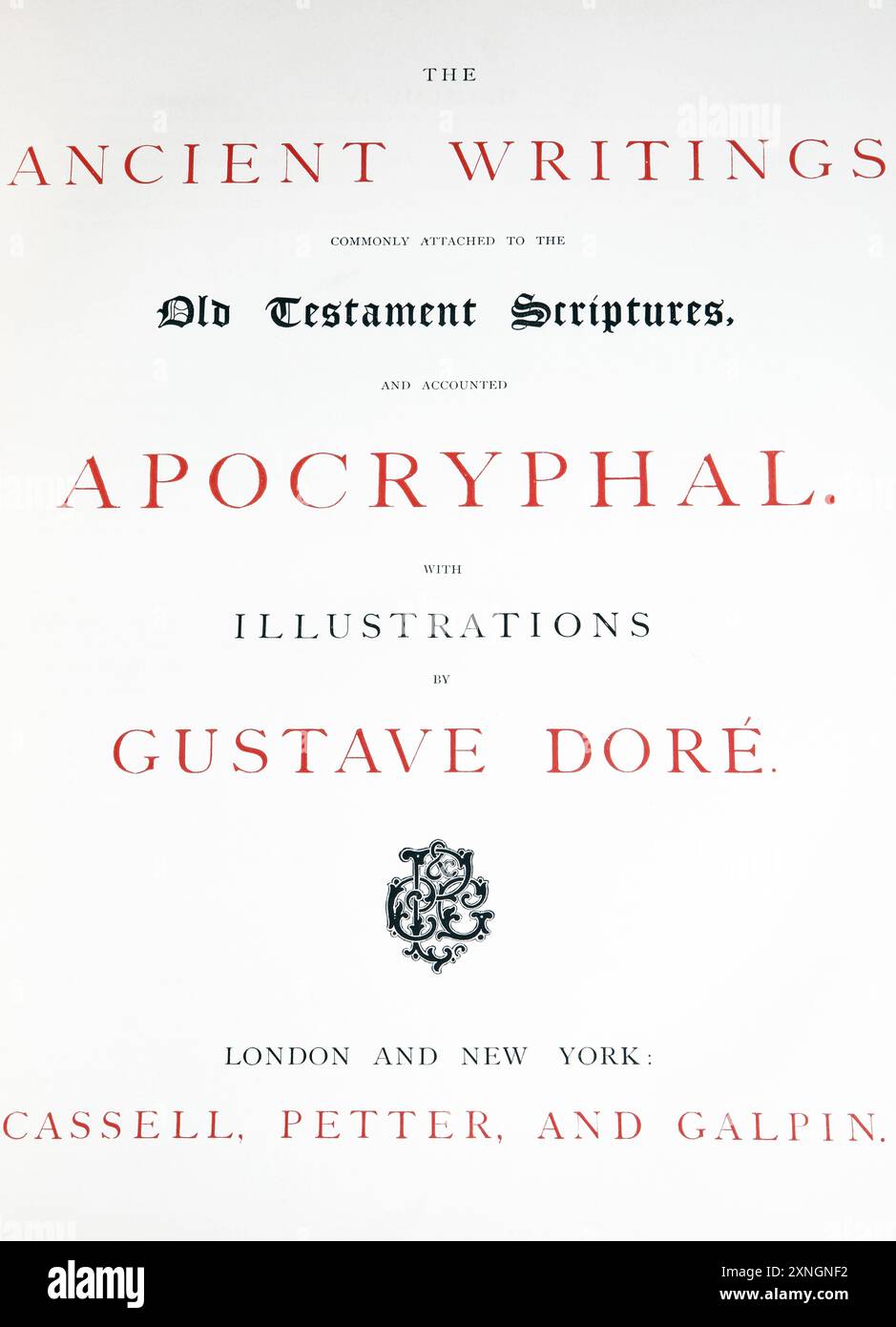 Page in a Bible of The Ancient Writings commonly Attached to the Old ...