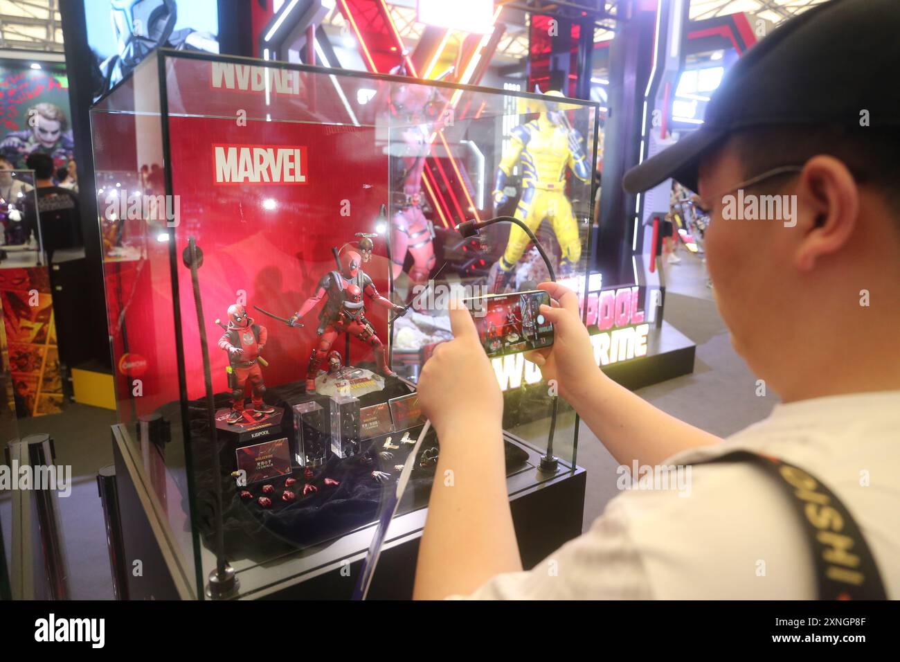 SHANGHAI, CHINA - JULY 26, 2024 - A handmade model of the new Marvel ...