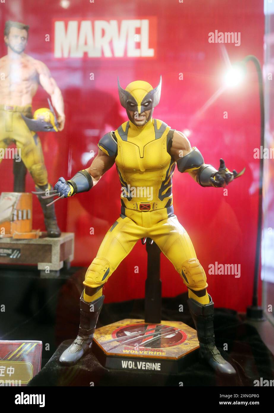SHANGHAI, CHINA - JULY 26, 2024 - A handmade model of the new Marvel ...