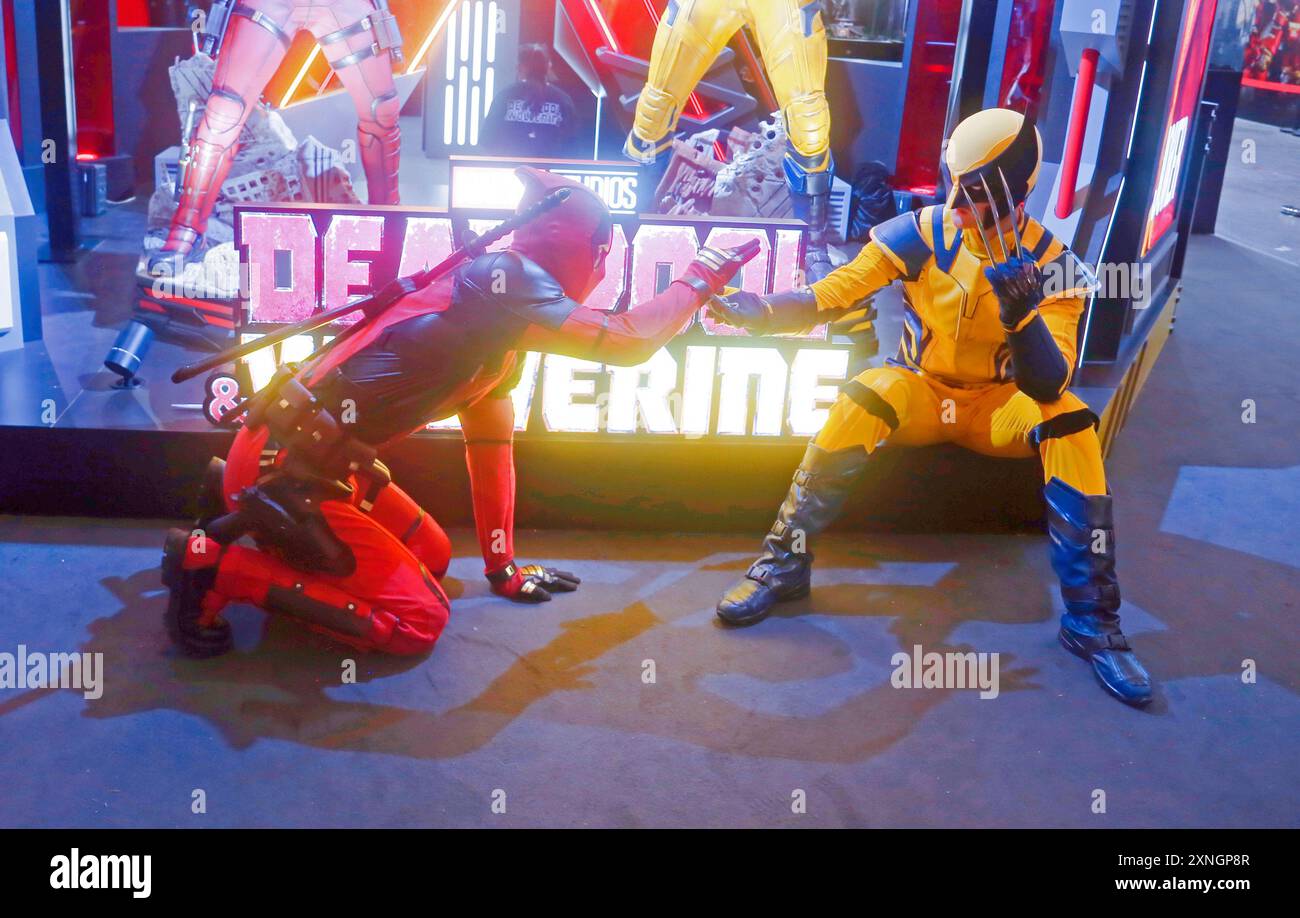 SHANGHAI, CHINA - JULY 26, 2024 - A handmade model of the new Marvel ...