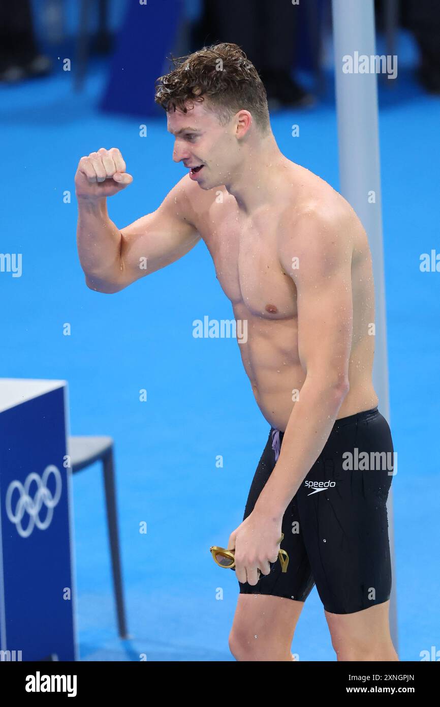 Nanterre, France. 31st July, 2024. MARCHAND Leon (FRA) Swimming : Men's ...