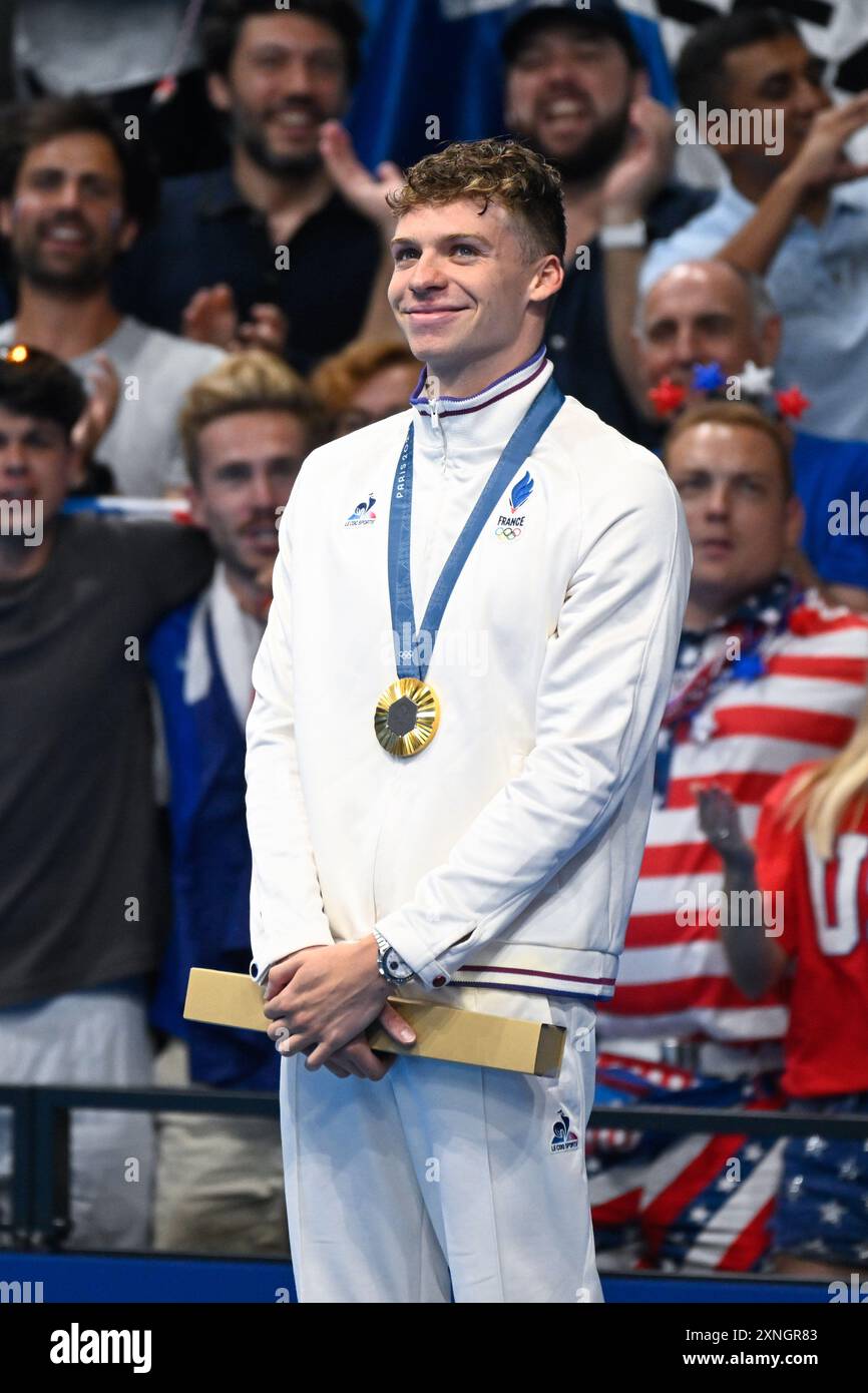 Leon Marchand ( FRA ) Gold medal, Swimming, Men's 200m Breaststroke ...