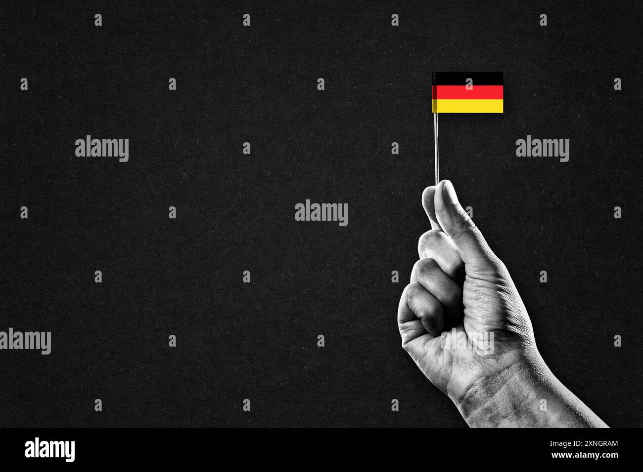 Red white black flag hi-res stock photography and images - Alamy