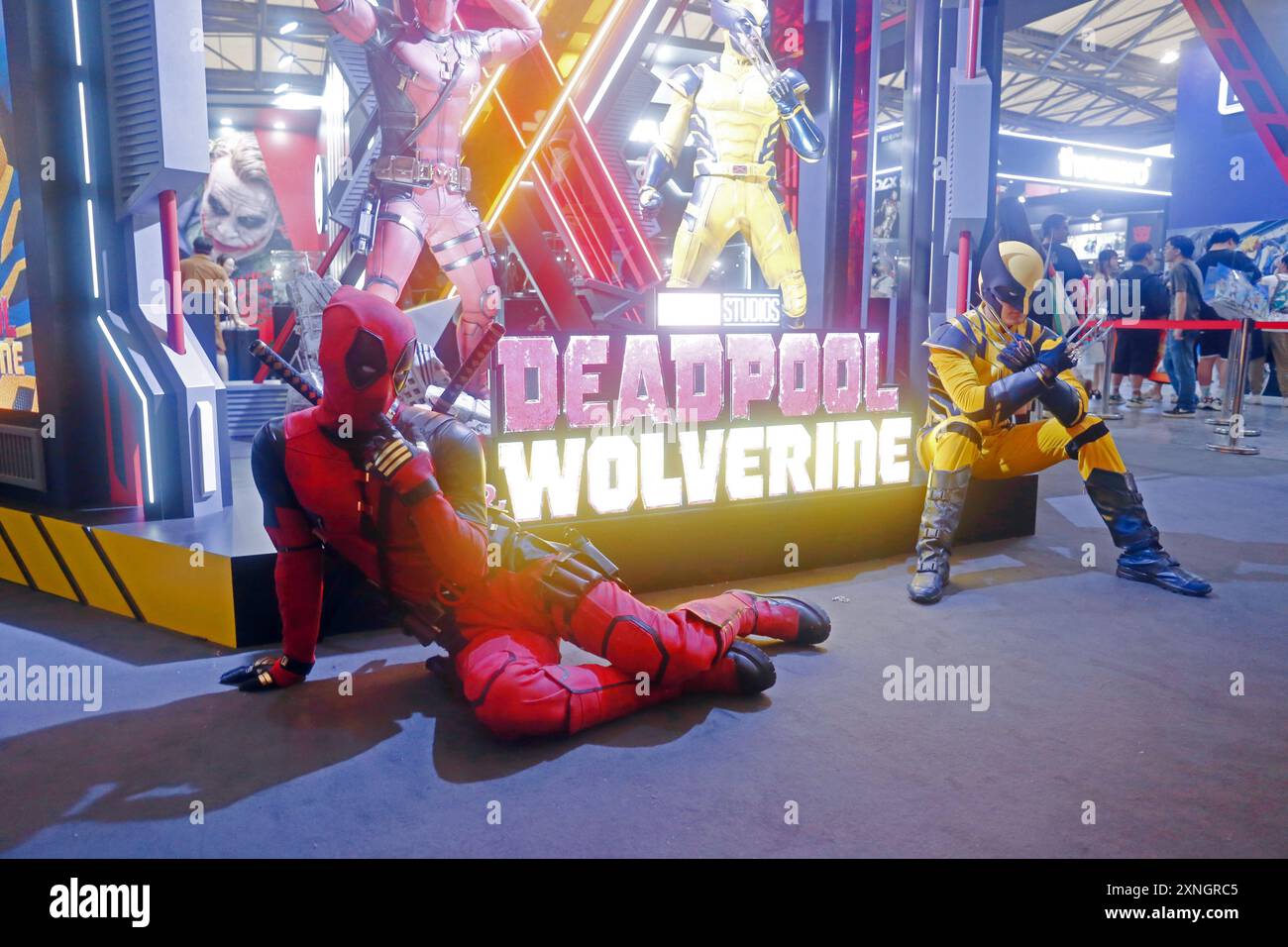 SHANGHAI, CHINA - JULY 26, 2024 - A handmade model of the new Marvel ...