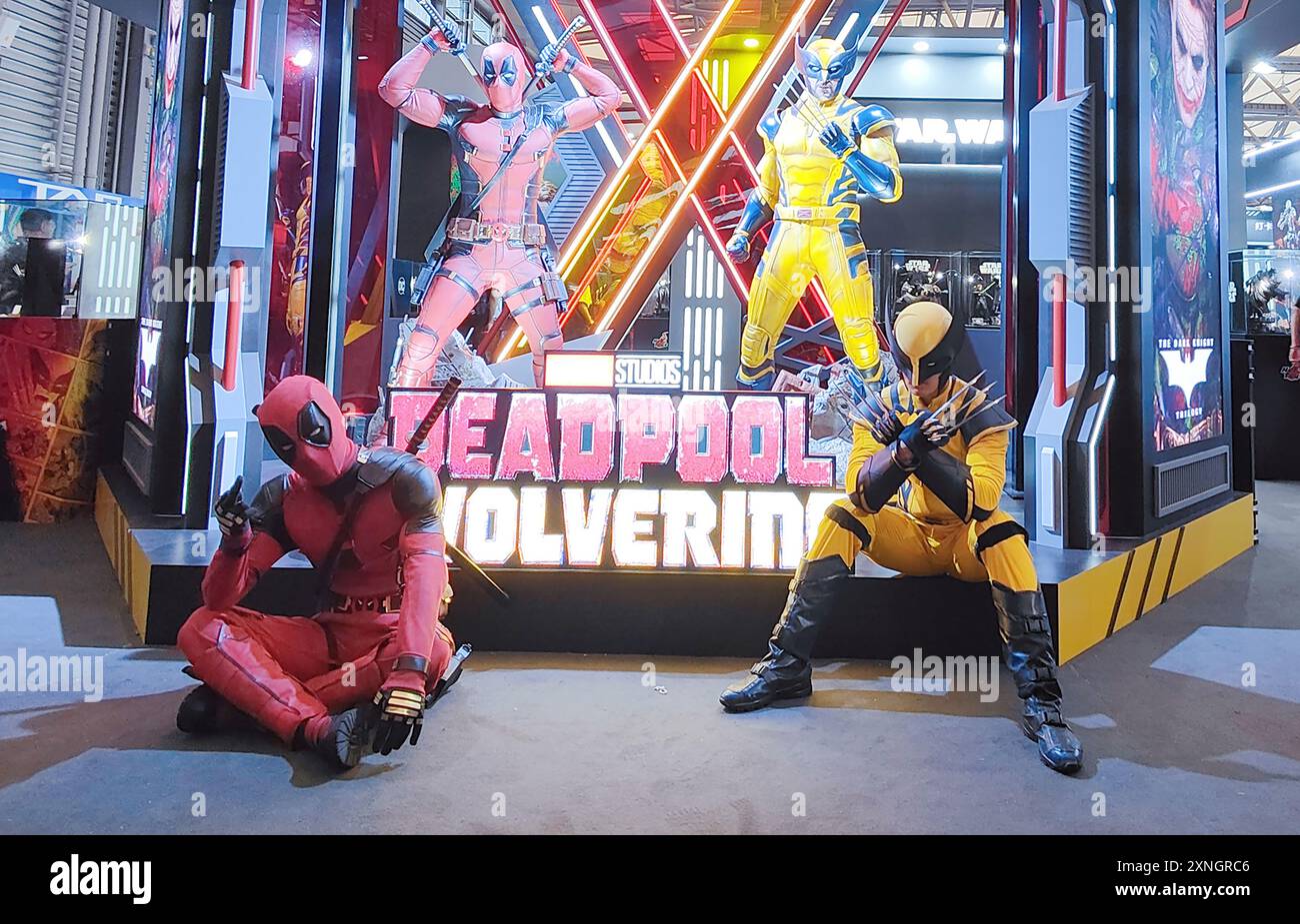 SHANGHAI, CHINA - JULY 26, 2024 - A handmade model of the new Marvel ...