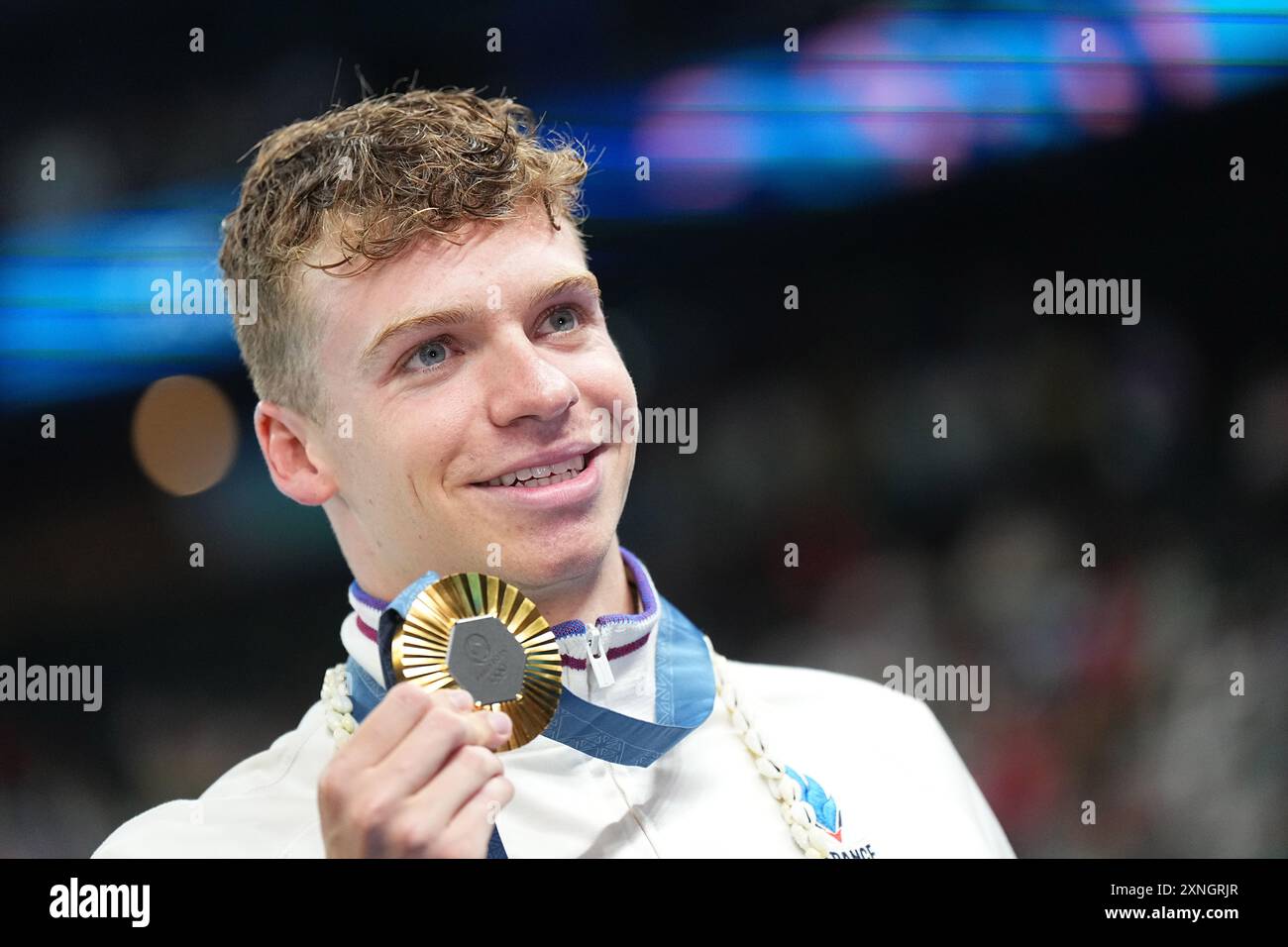 Paris, France. 31st July, 2024. Olympics, Paris 2024, 200 m breaststroke, men, final, winner ...