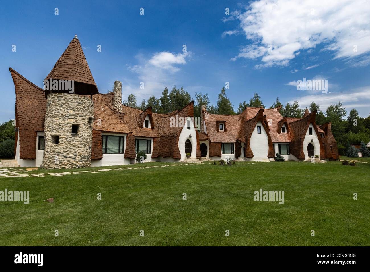 Castelul de Lut Valea Zanelor, Transylvania, România Stock Photo - Alamy