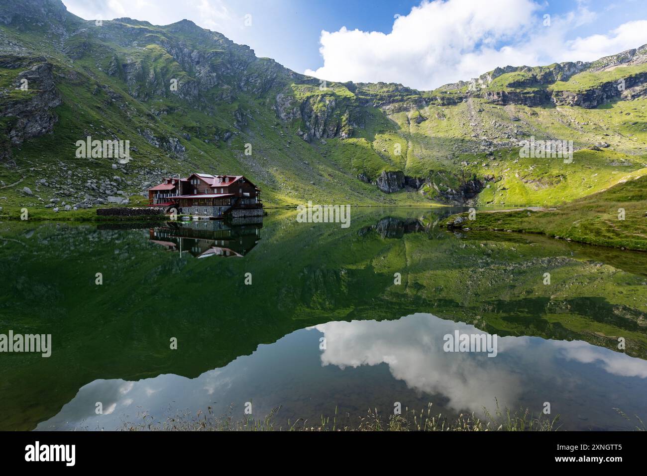 mountain landscape at Balea lac, Romania Stock Photo - Alamy