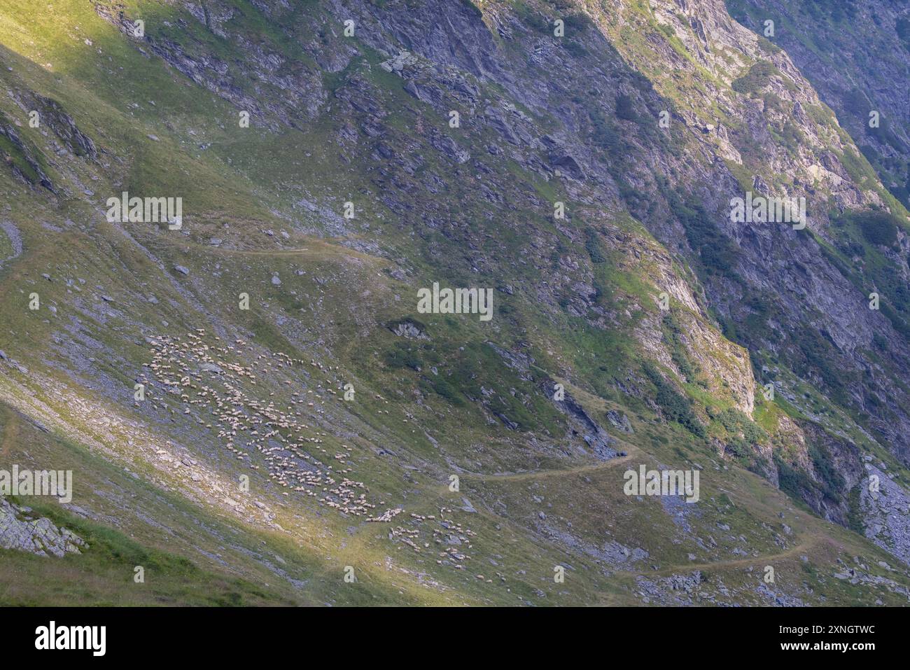 mountain landscape at Balea lac, Romania Stock Photo - Alamy
