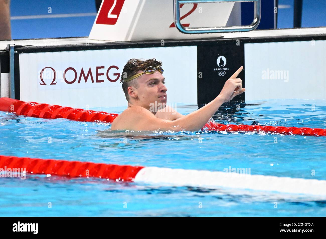 Leon Marchand ( FRA ) Gold medal, Swimming, Men's 200m Breaststroke ...