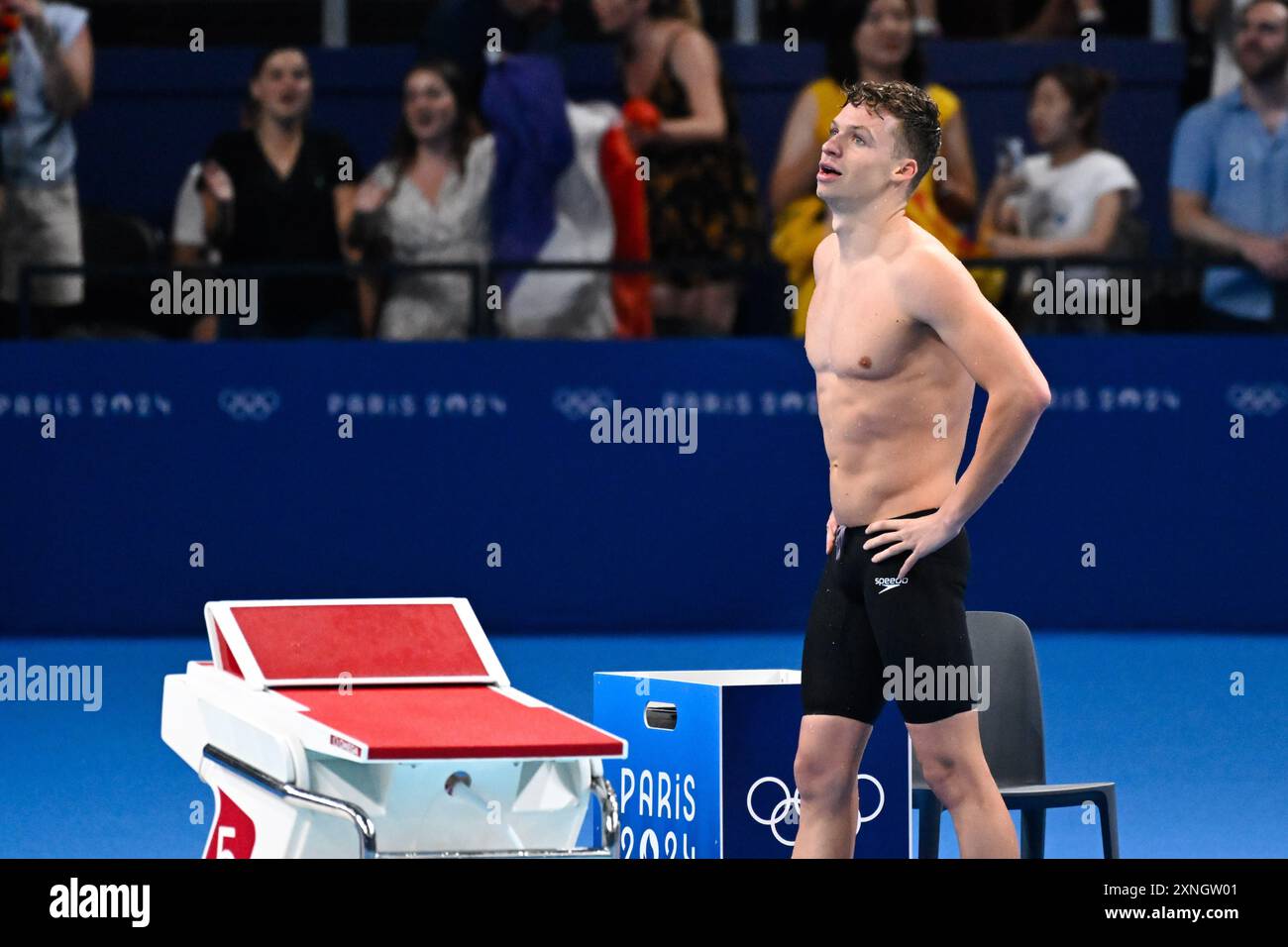 Leon Marchand ( FRA ) Gold medal, Swimming, Men's 200m Breaststroke ...