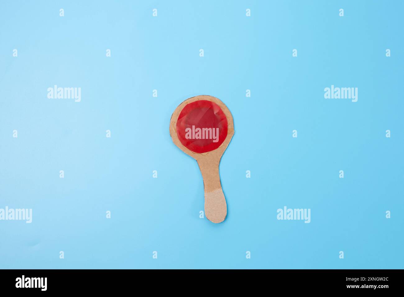 a cardboard magnifying glass craft for kids play, handmade toy, process ...