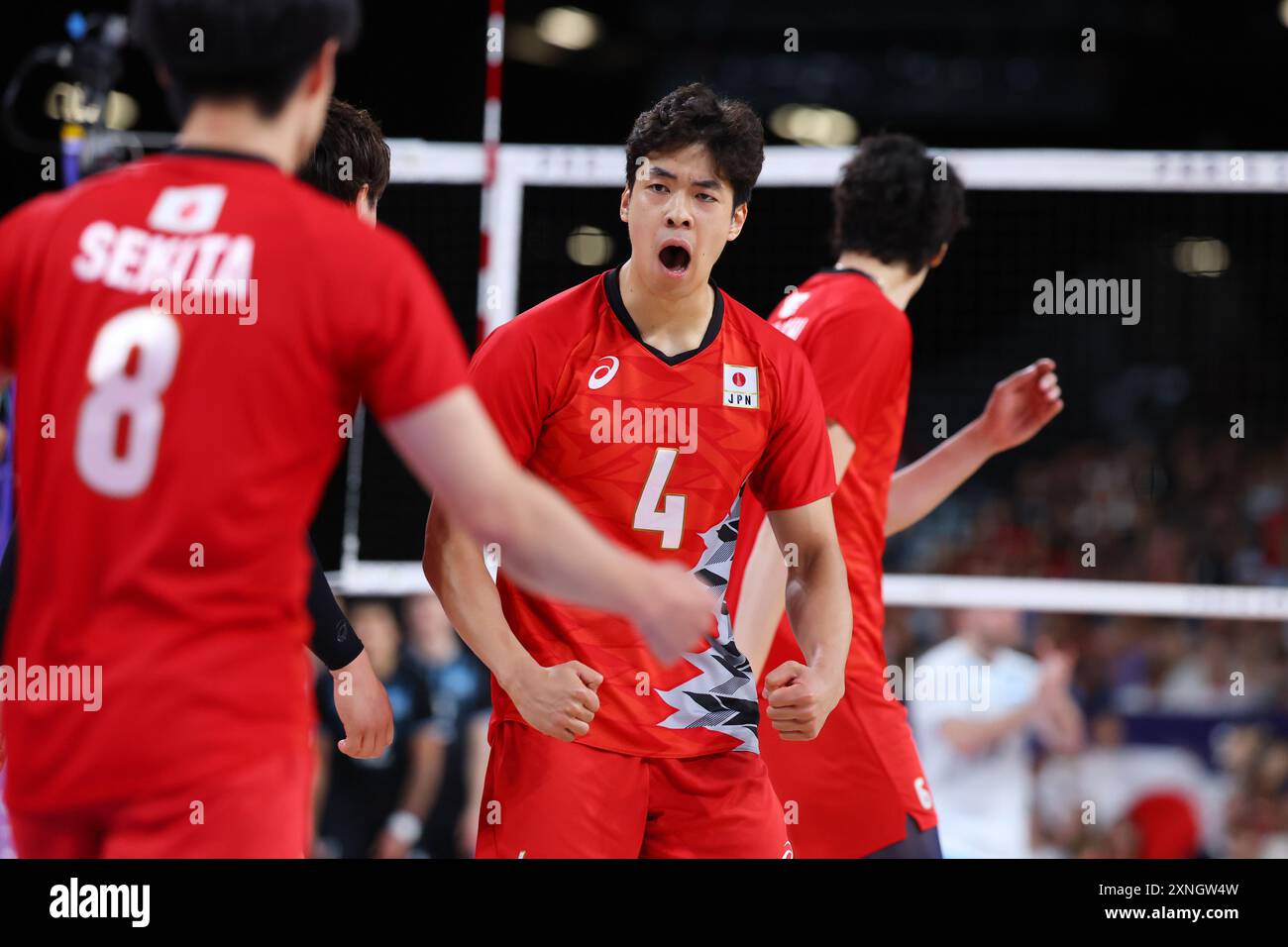 Paris, France. 31st July, 2024. Kento Miyaura (JPN) Volleyball : Men's ...