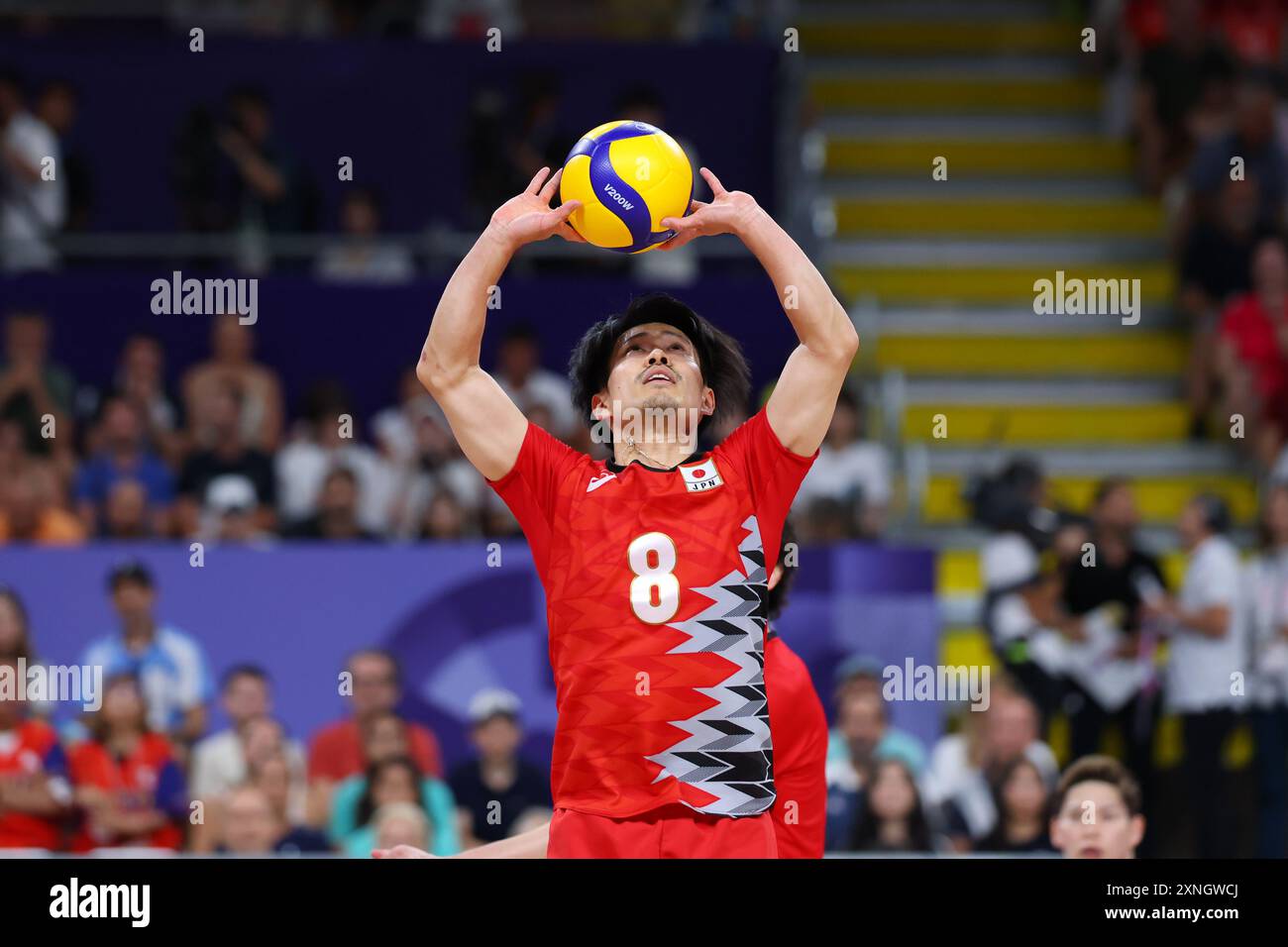 Paris France 31st July 2024 Masahiro Sekita Jpn Volleyball Men