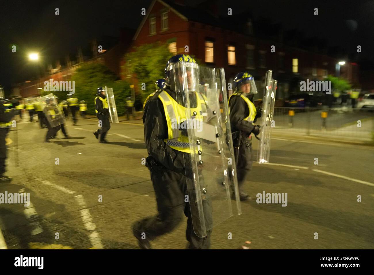 Police officers on the streets of Hartlepool following a violent ...