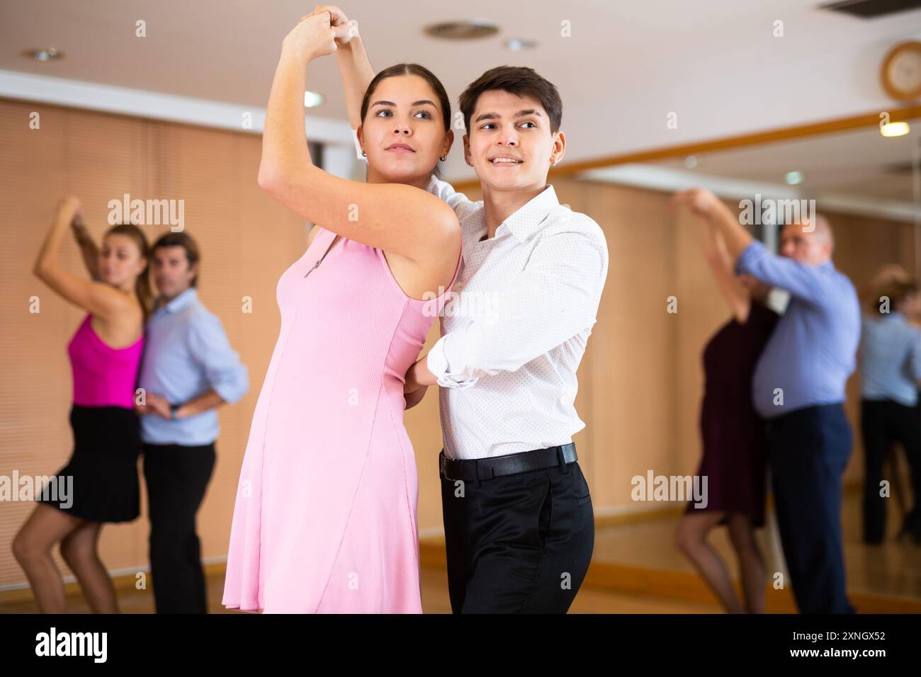 young women with partner dance samba Stock Photo - Alamy