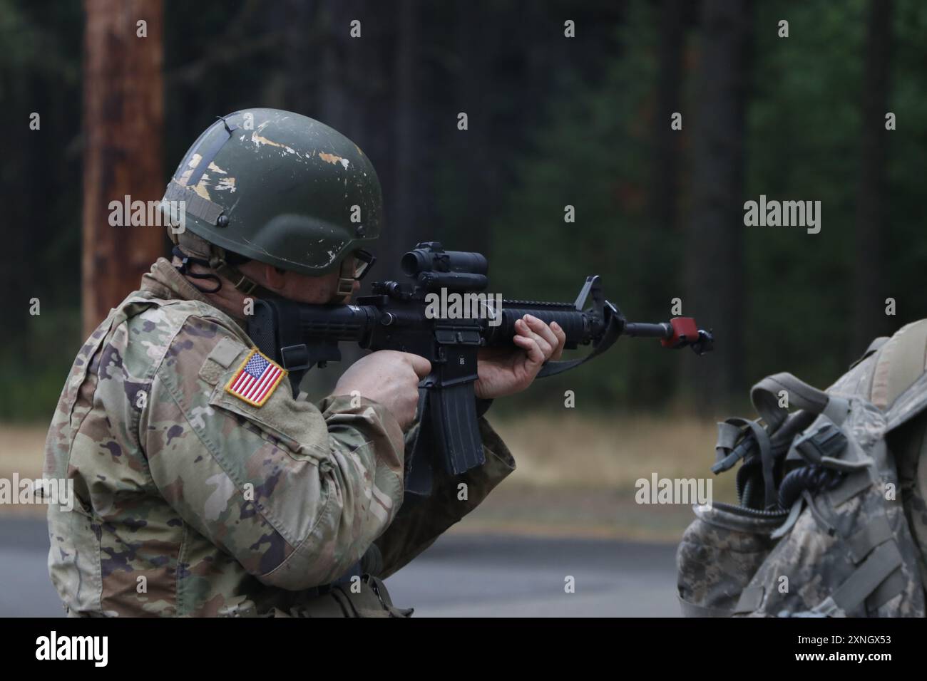 U.S. Army Officer Candidate Dewey Ivey, with the Oklahoma National ...