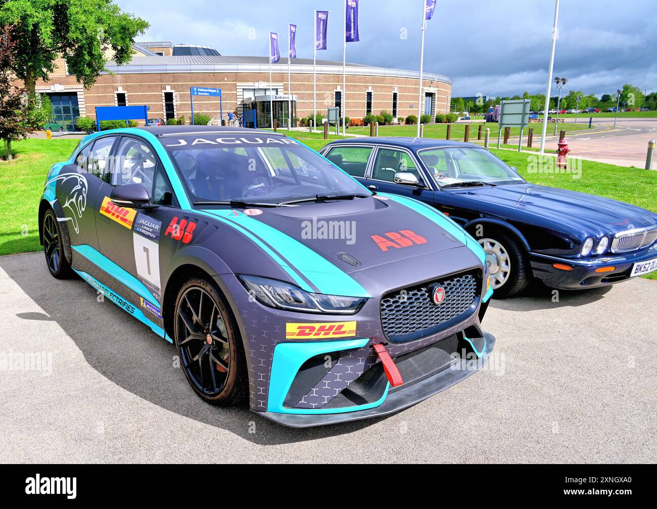 British Motor Museum Draydon The Jaguar I-Pace eTrophy a battery ...