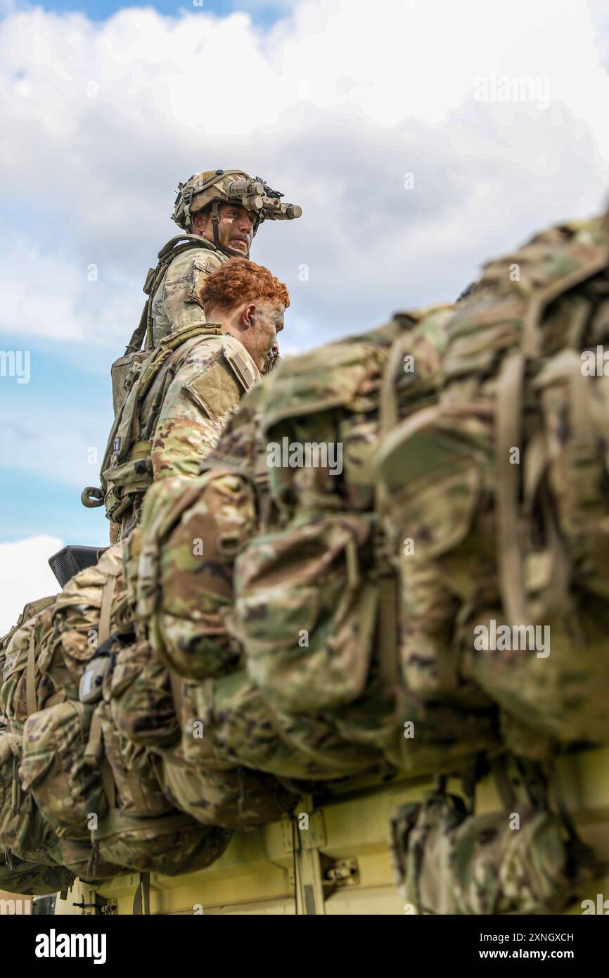 Paratroopers assigned to 2nd Battalion, 505th Parachute Infantry ...