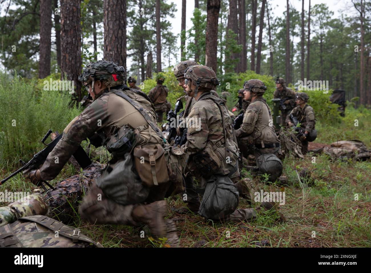Soldiers from Task Force Guardian assault an objective during the 41st ...