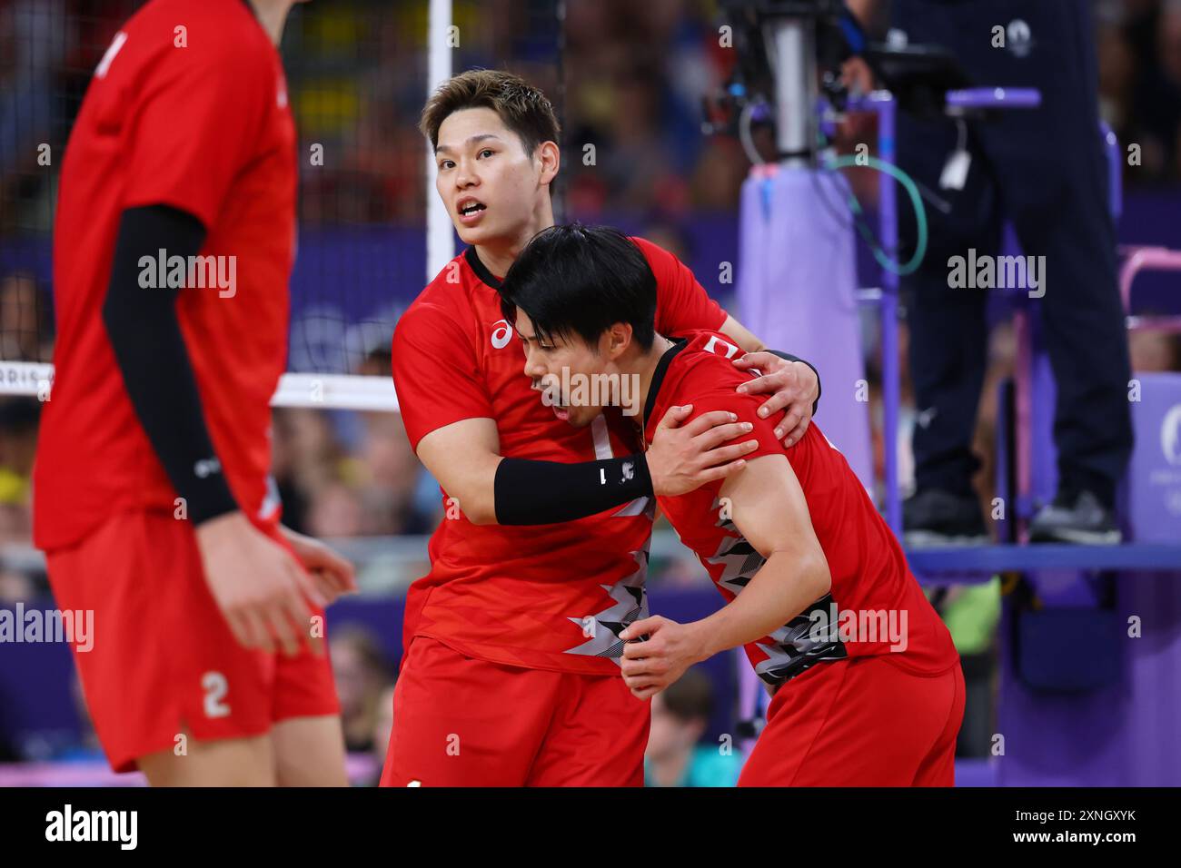 Paris, France. 31st July, 2024. (L-R) Yuji Nishida, Masahiro Sekita (JPN) Volleyball : Men's ...